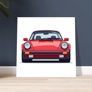 Vintage Porsche 911 Car Poster - Classic Automotive Wall Art Print ...