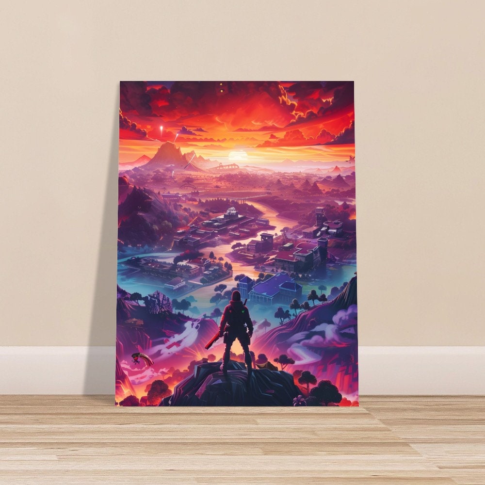 Legendary Battle Royale Action Poster for Gamers - Etsy