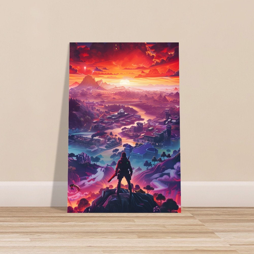 Legendary Battle Royale Action Poster for Gamers - Etsy