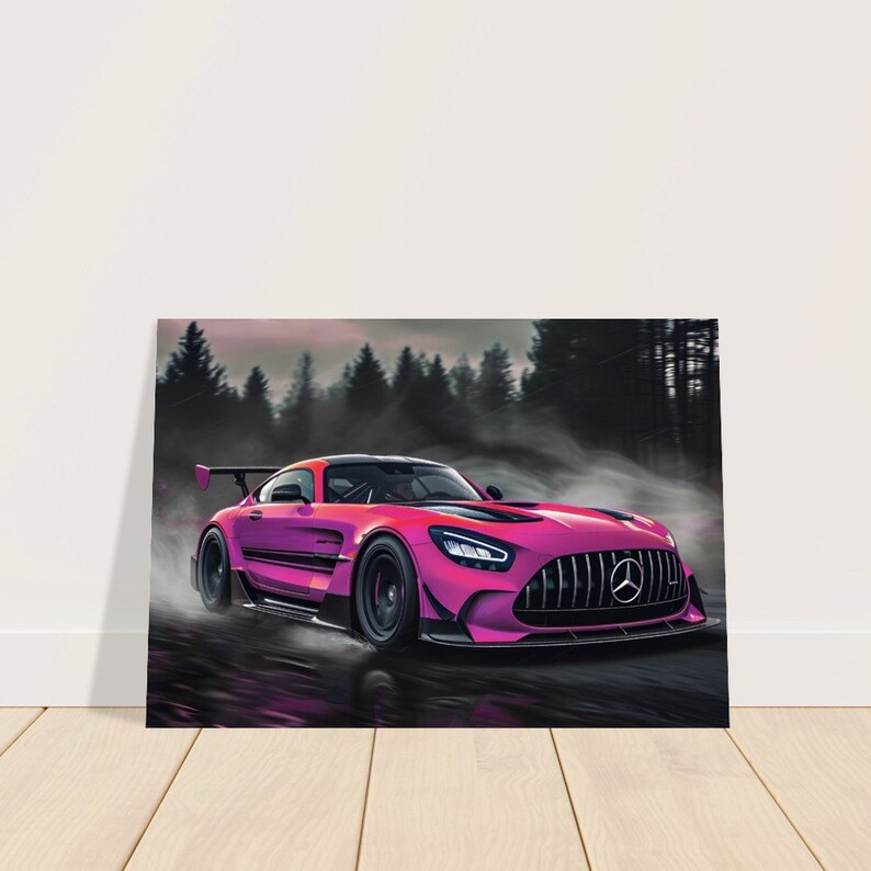 Mercedes-amg GT Poster Luxury Performance Art Print, Automotive Wall ...