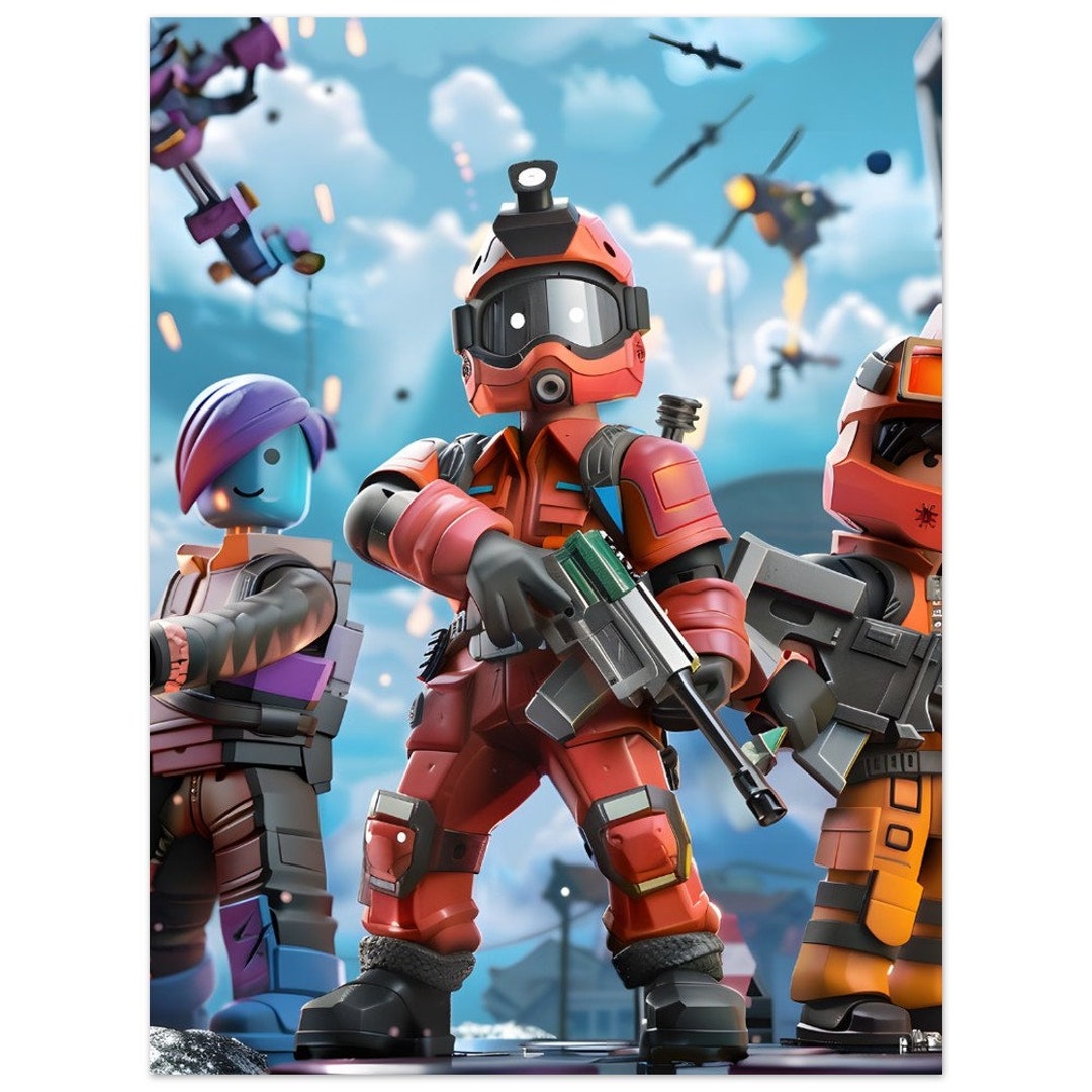 Roblox Adventure Poster: Customizable Gamer Worlds, Kids Room Decor - Etsy