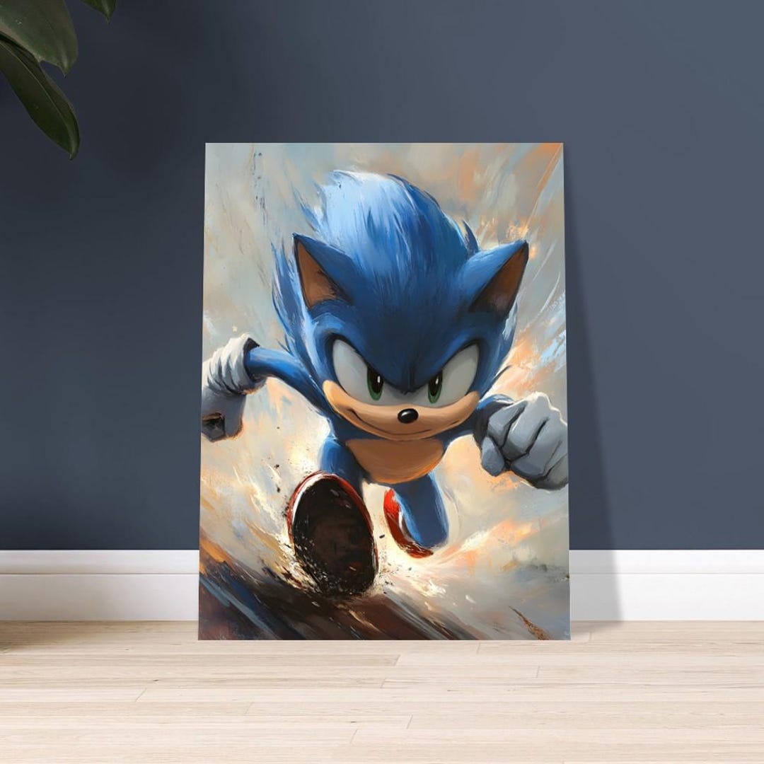 Sonic the Hedgehog Poster: Semi-glossy Gamer Art Print - Etsy