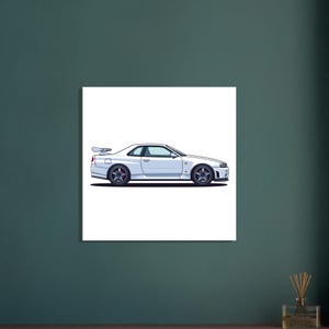 Skyline GT-R Poster - JDM Car Print, Auto Wall Art, Street Car Decor ...