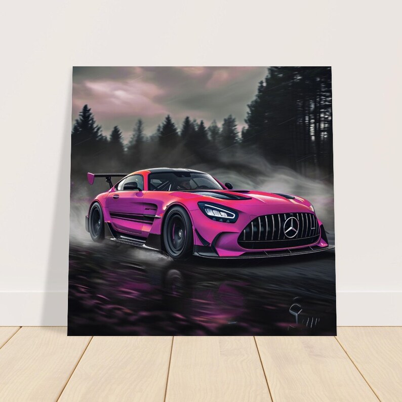 Mercedes-amg GT Poster Luxury Performance Art Print, Automotive Wall ...