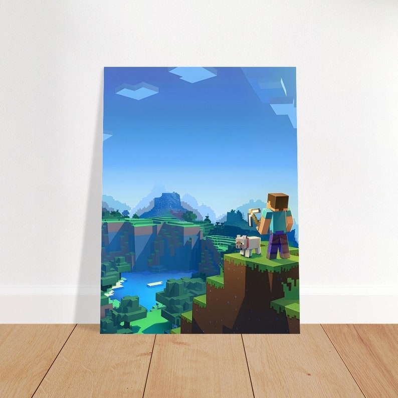 Minecraft Blocky Adventures: Steve and His Loyal Companion! - Etsy