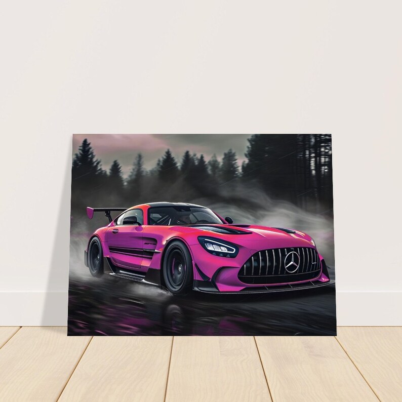Mercedes-amg GT Poster - Luxury Performance Art Print, Automotive Wall ...