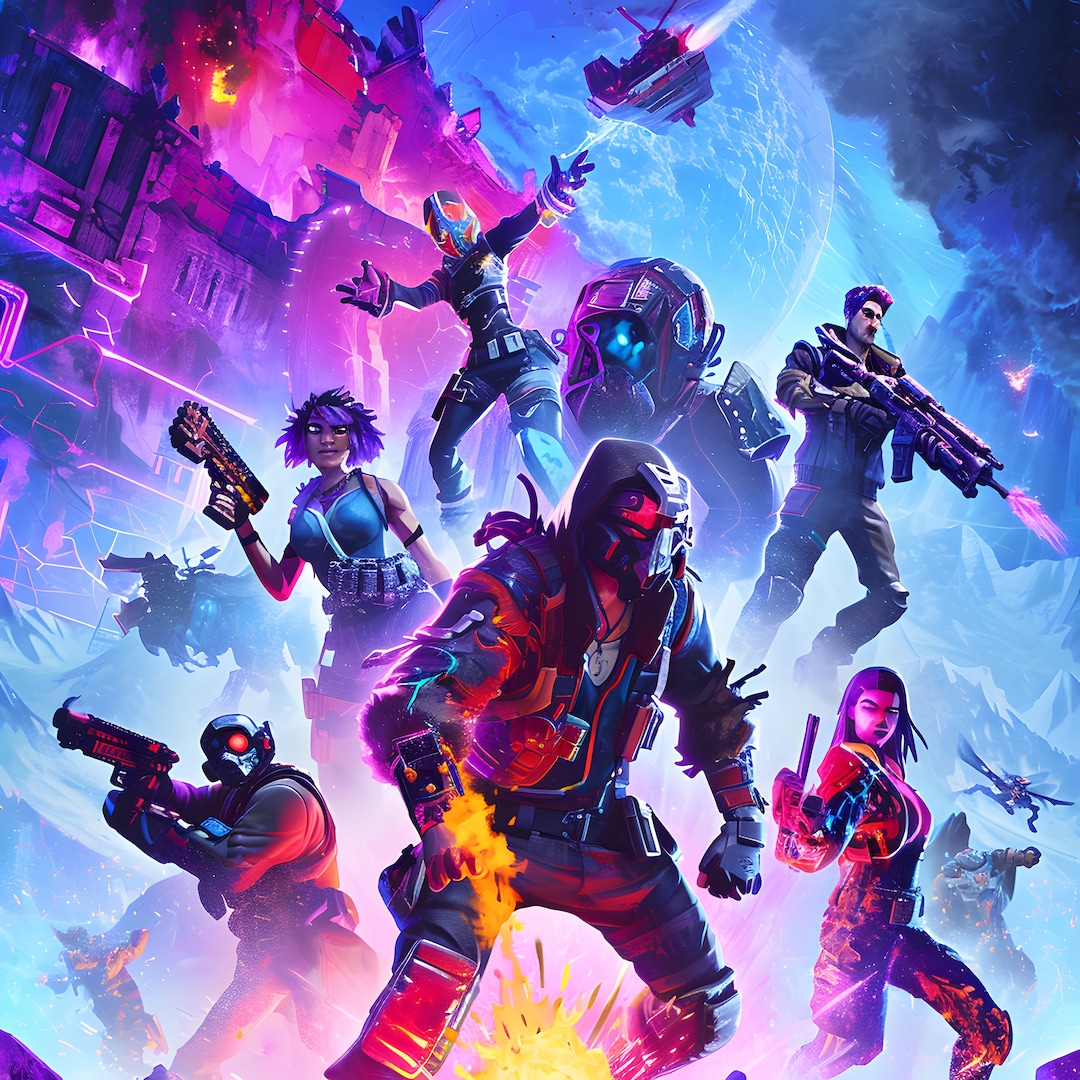DIGITAL DOWNLOAD of Epic Battle Royale Victory Poster - Ultimate ...