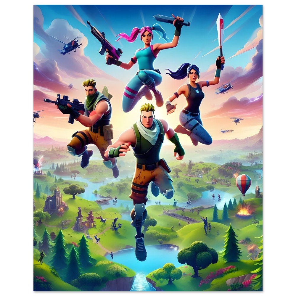 Epic Battle Royale Victory Poster Ultimate Victory Art Print - Etsy