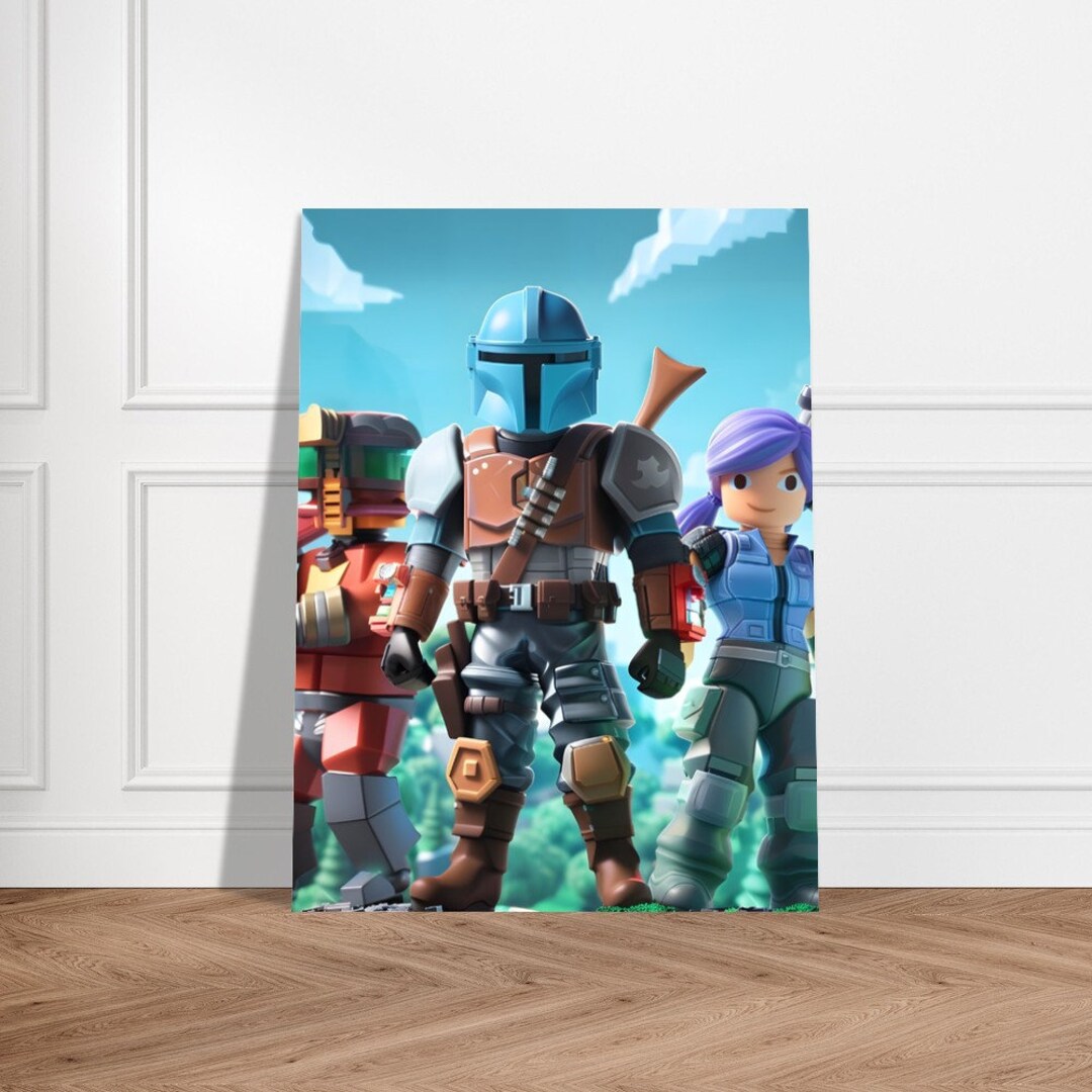 Roblox Adventure Poster - Perfect Gift for Gamers Customizable Worlds ...