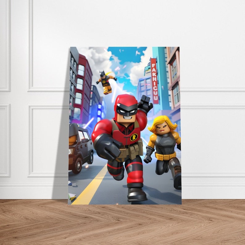 Roblox Adventure Poster Perfect Gift for Gamers Customizable Worlds ...