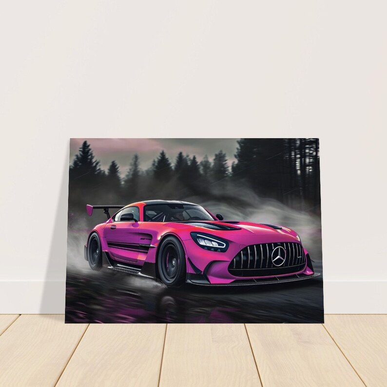 Mercedes-amg GT Poster Luxury Performance Art Print, Automotive Wall ...