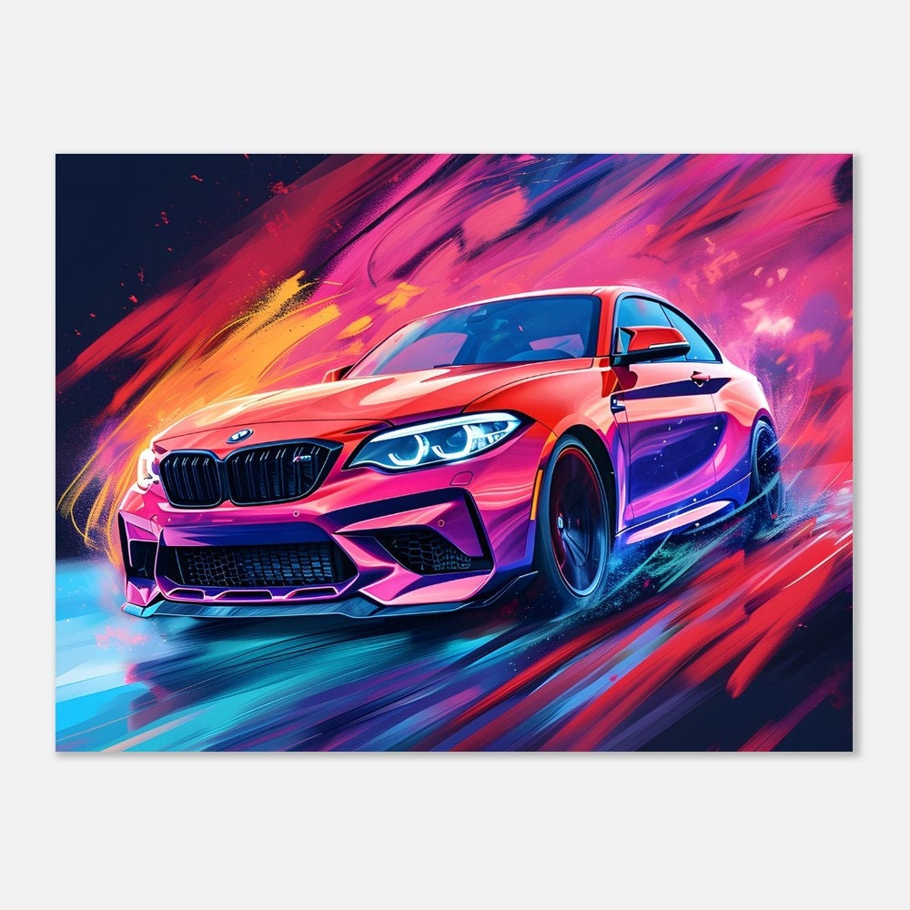 BMW M2 Poster Dynamic Performance, Elegant Design, Automotive Wall Decor, Ideal Gift for BMW ...