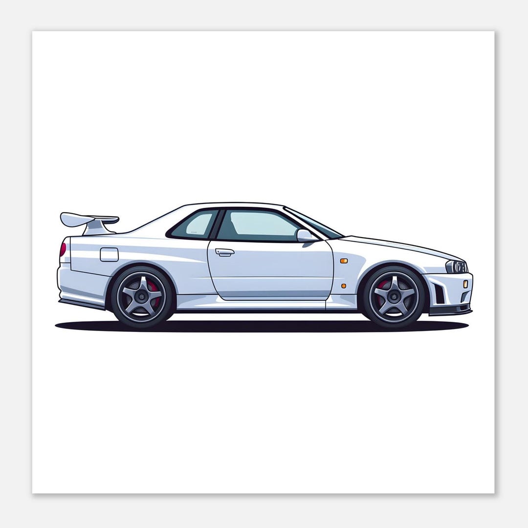Skyline GT-R Poster - JDM Car Print, Auto Wall Art, Street Car Decor ...