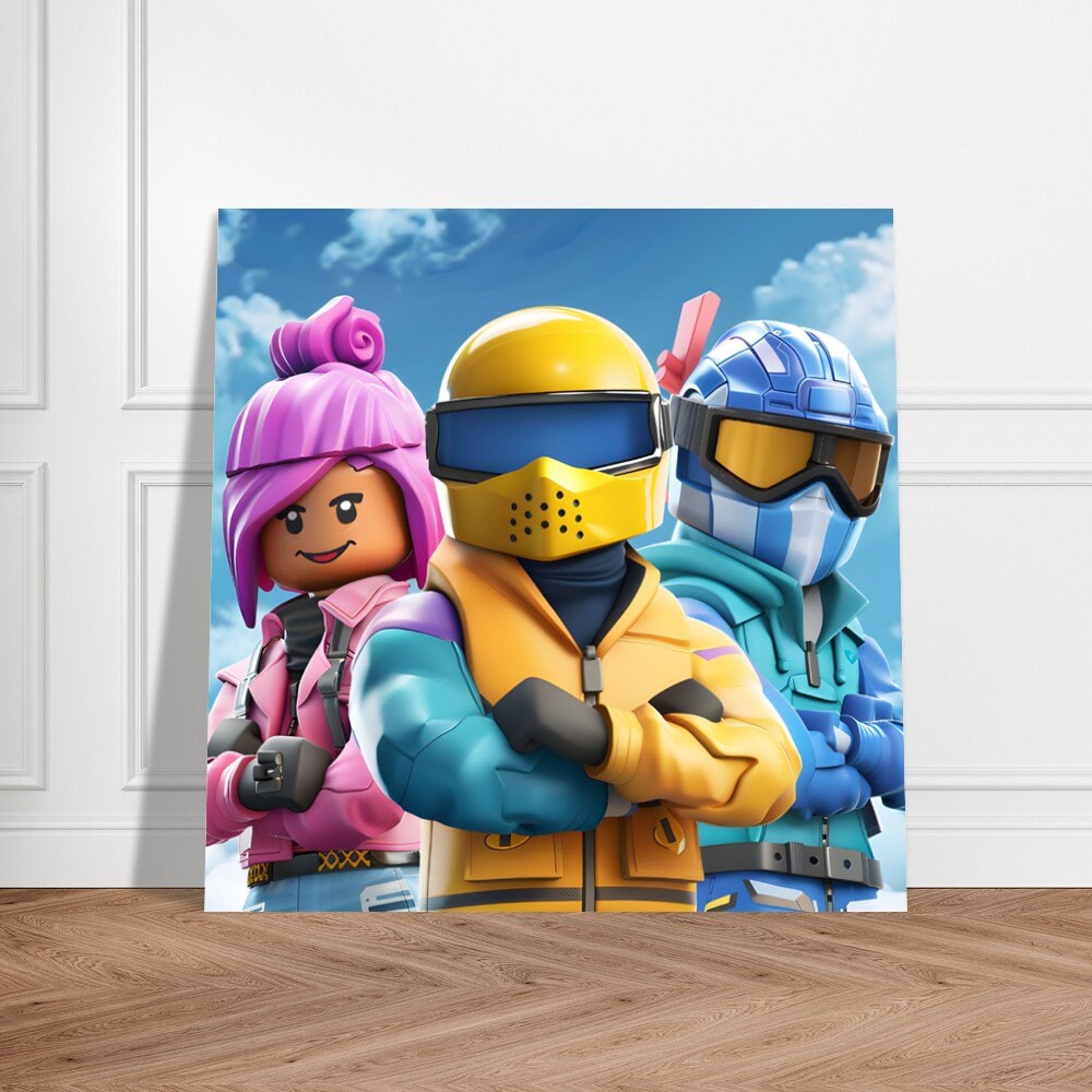 Roblox Adventure Poster Perfect Gift for Gamers Customizable Worlds ...