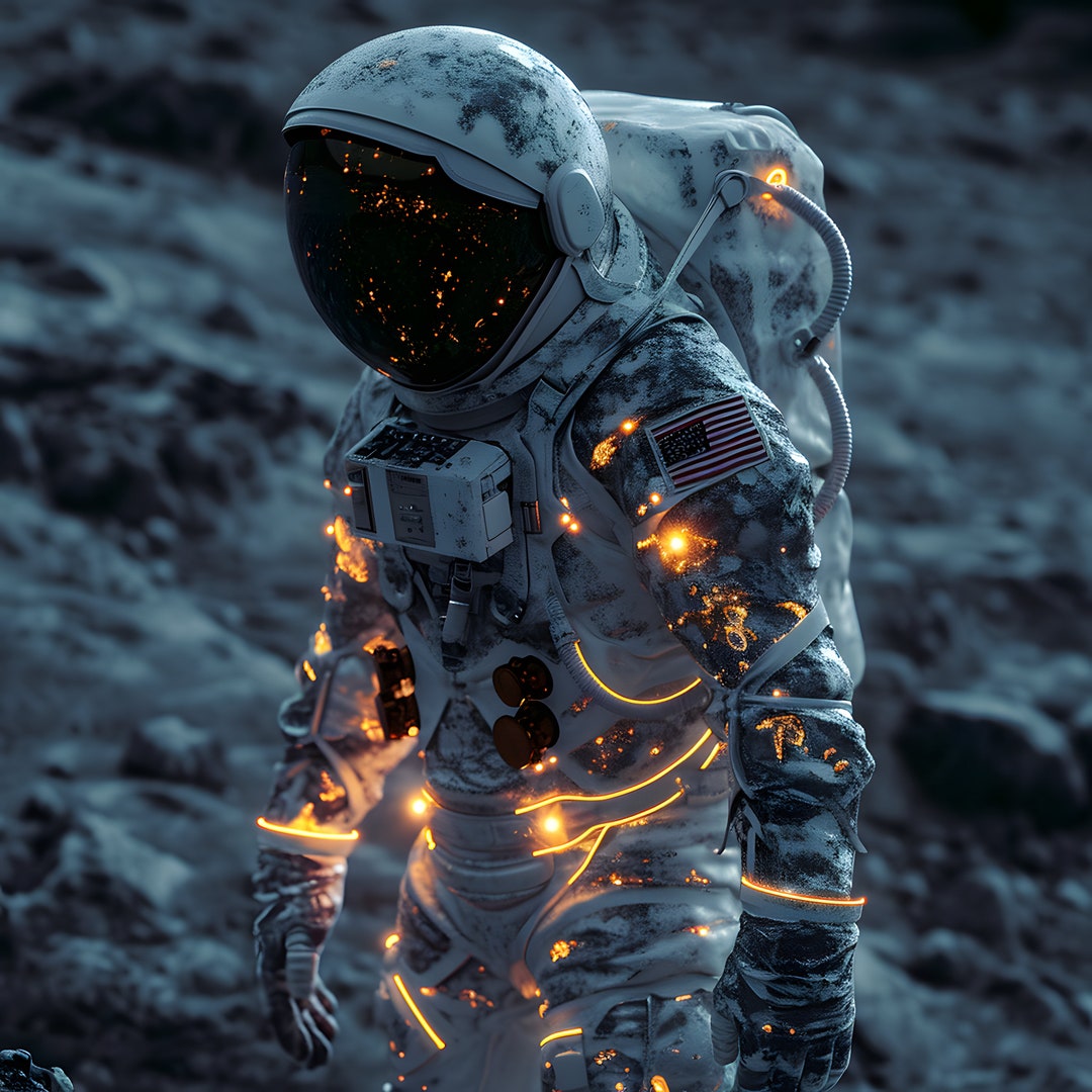 Exploration Beyond: Astronaut Digital Download Print - Space-themed ...