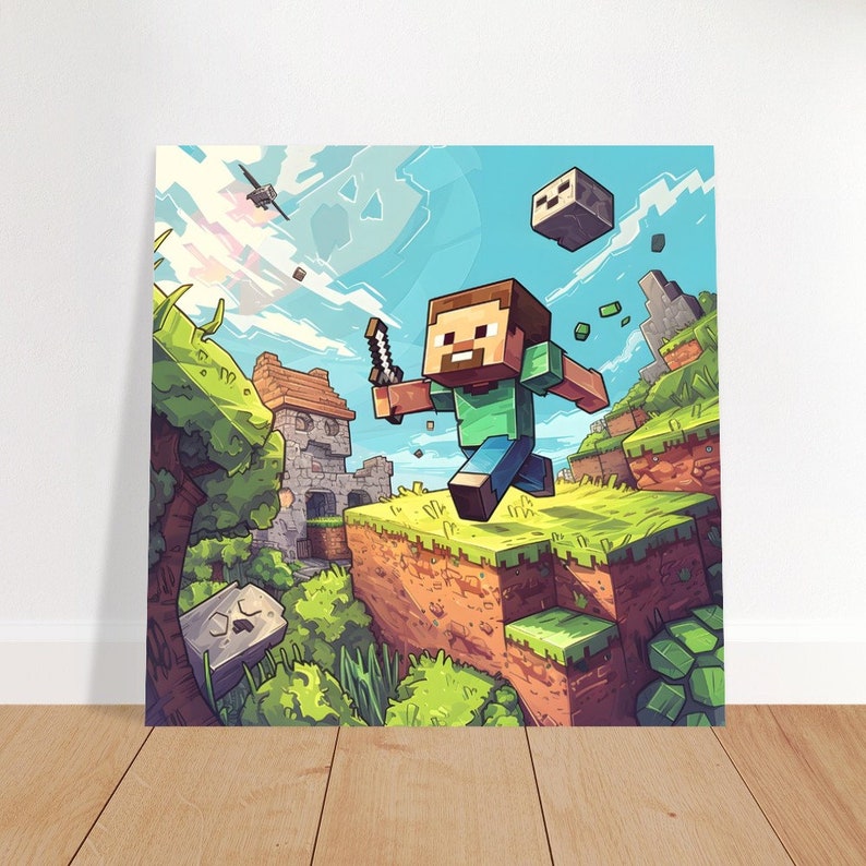Minecraft Legends Poster: Creepers, Minecraft Players, and Iconic ...