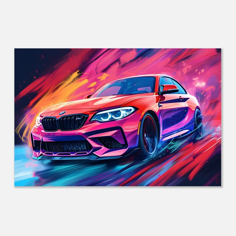 BMW M2 Poster Dynamic Performance, Elegant Design, Automotive Wall ...