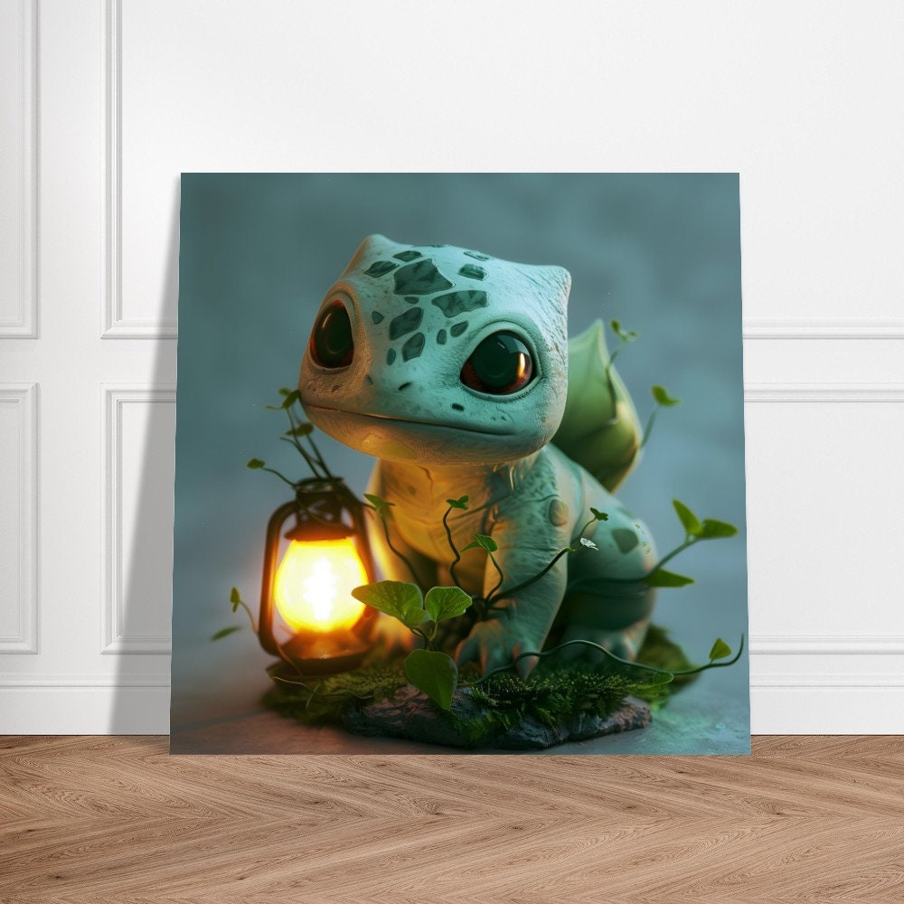 Bulbasuar Poster, Pokémon Poster, Original Pokémon Artwork, Cute ...