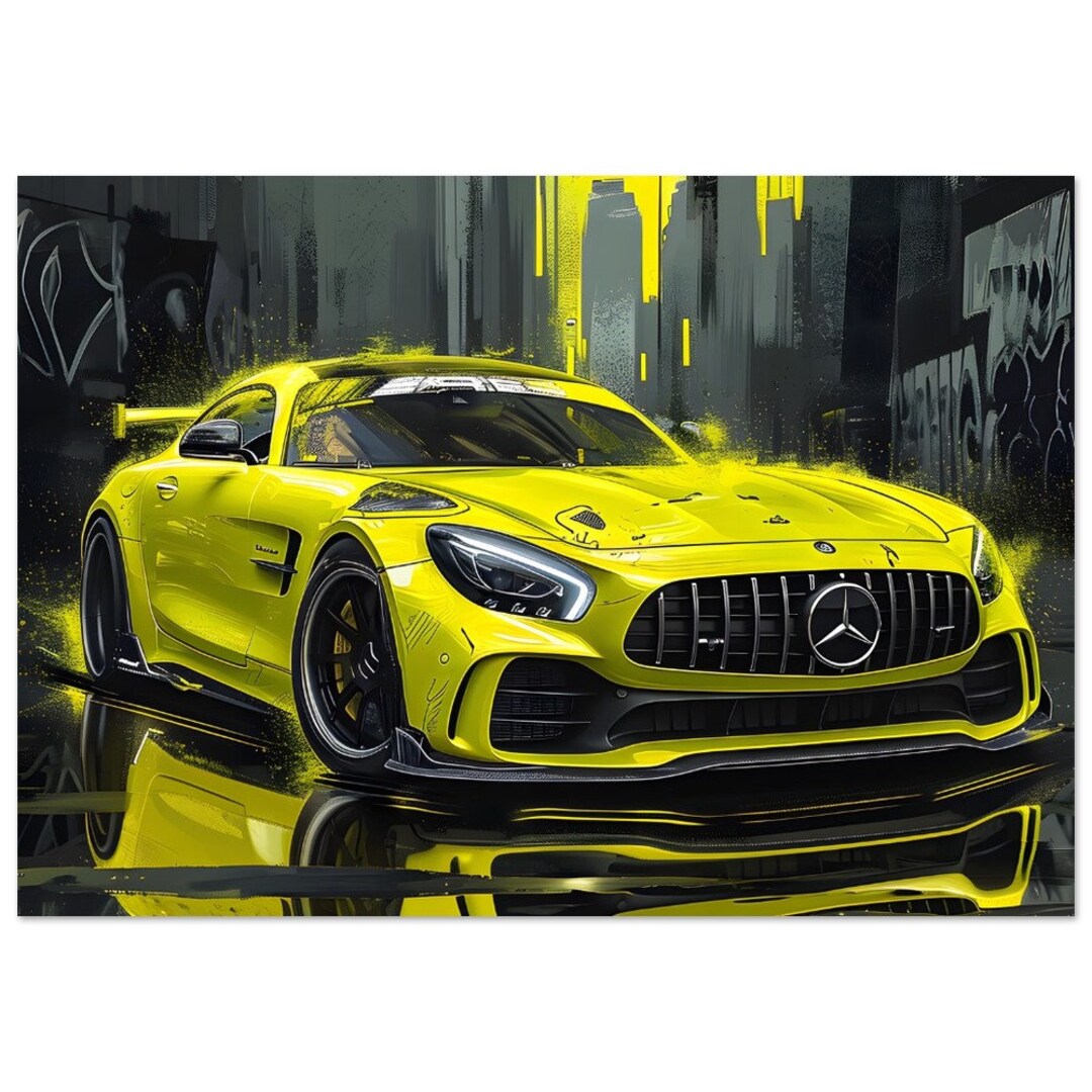 Mercedes AMG GT Poster: 'elegance in Motion' Sports Car Wall Art - Etsy