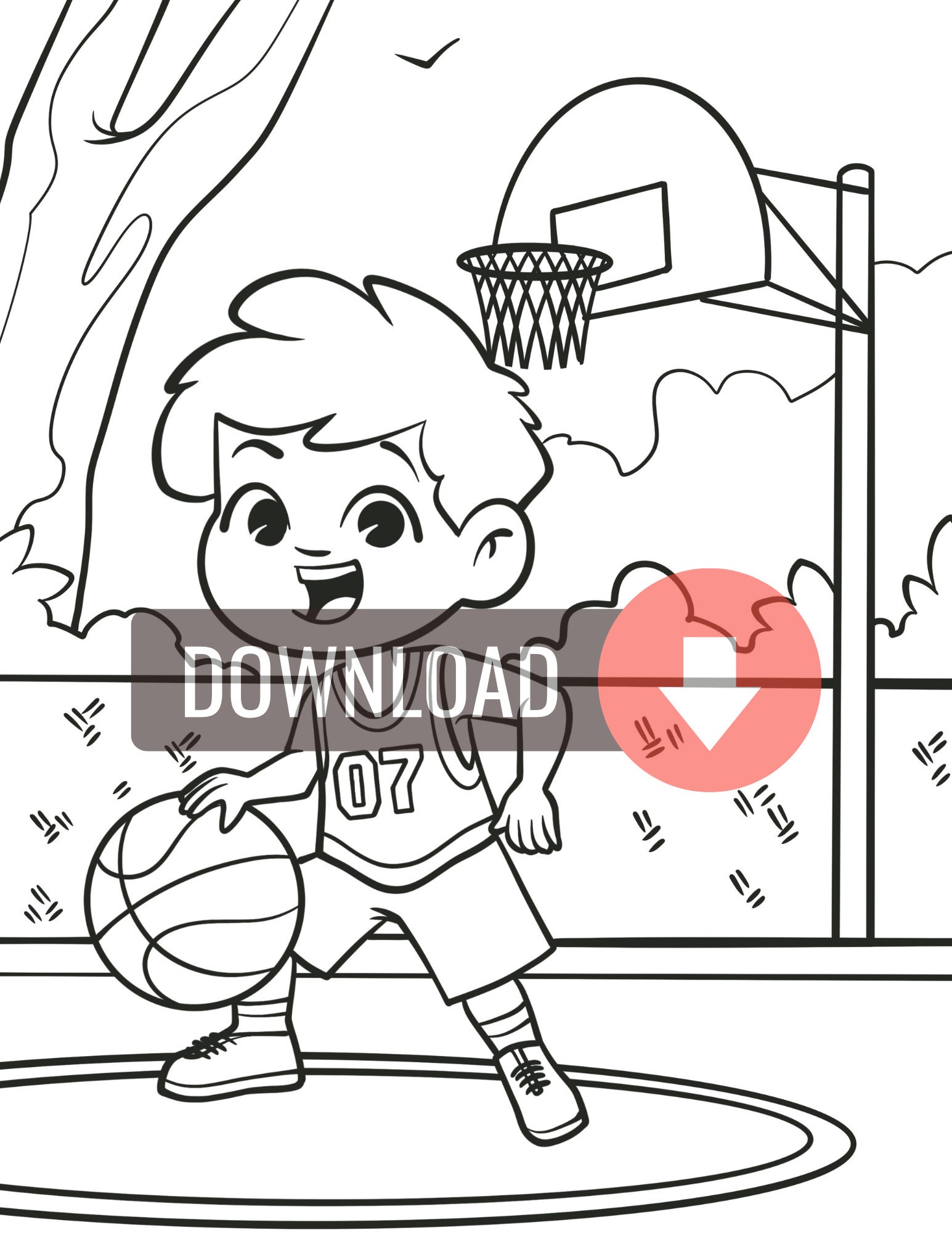 Jumpstart Digital Sports Coloring Book for Kids - Etsy