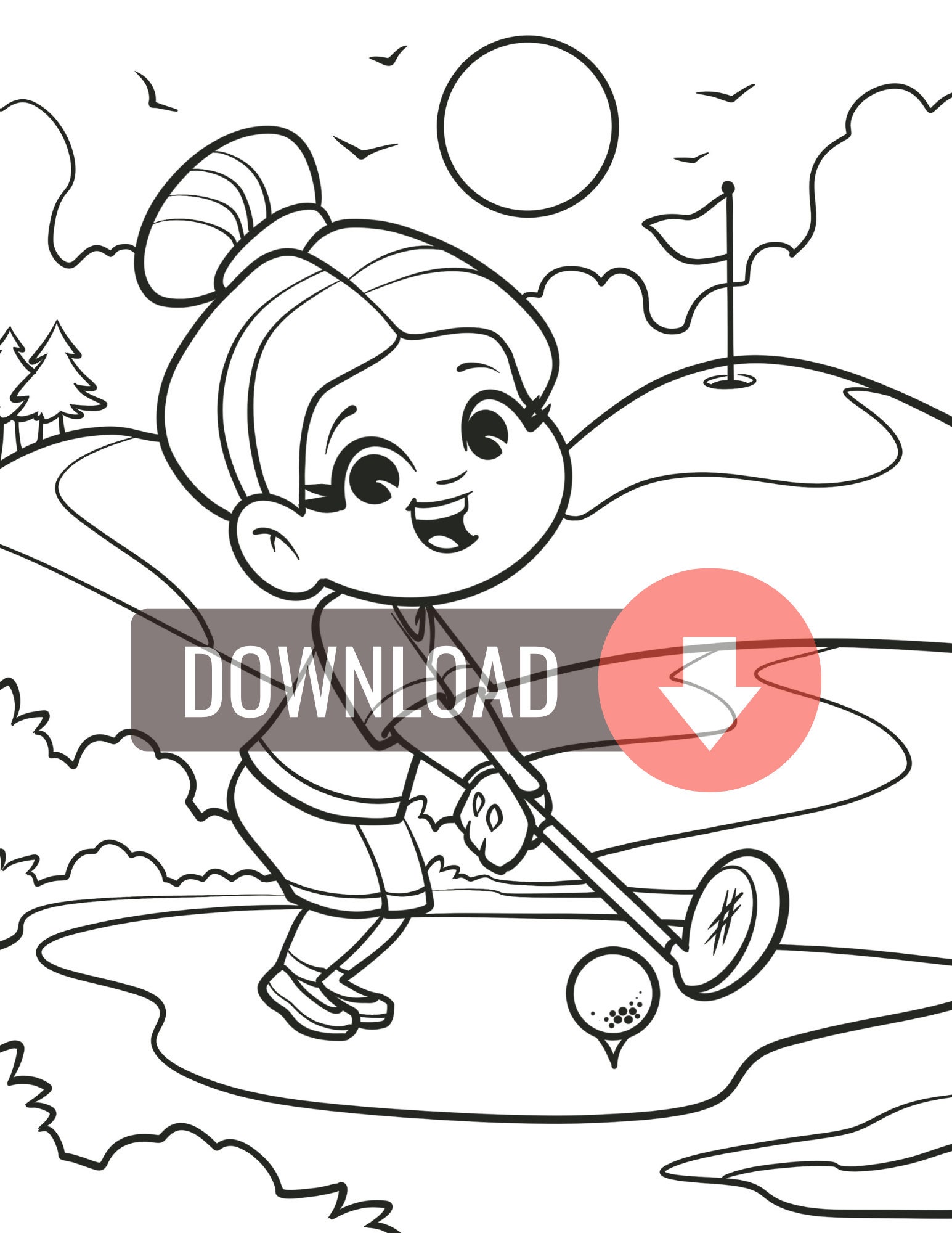 Jumpstart Digital Sports Coloring Book for Kids - Etsy