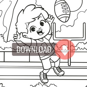 Jumpstart Digital Sports Coloring Book for Kids - Etsy
