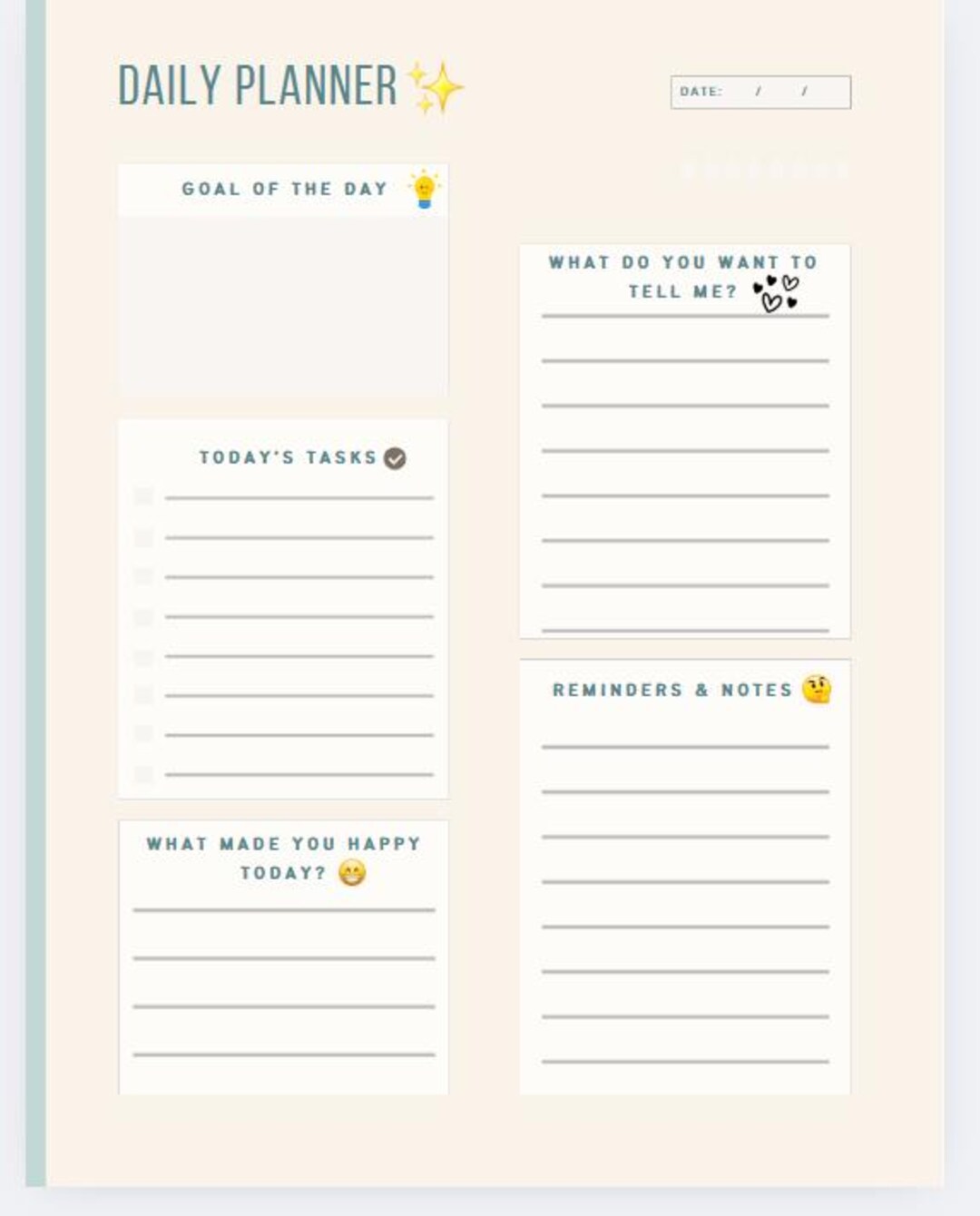 Daily Autism Digital Planner for Kids and Teens | Visual Schedule ...
