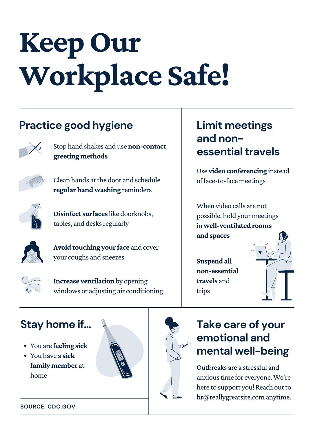 Keep Workplace Safe Poster - Etsy