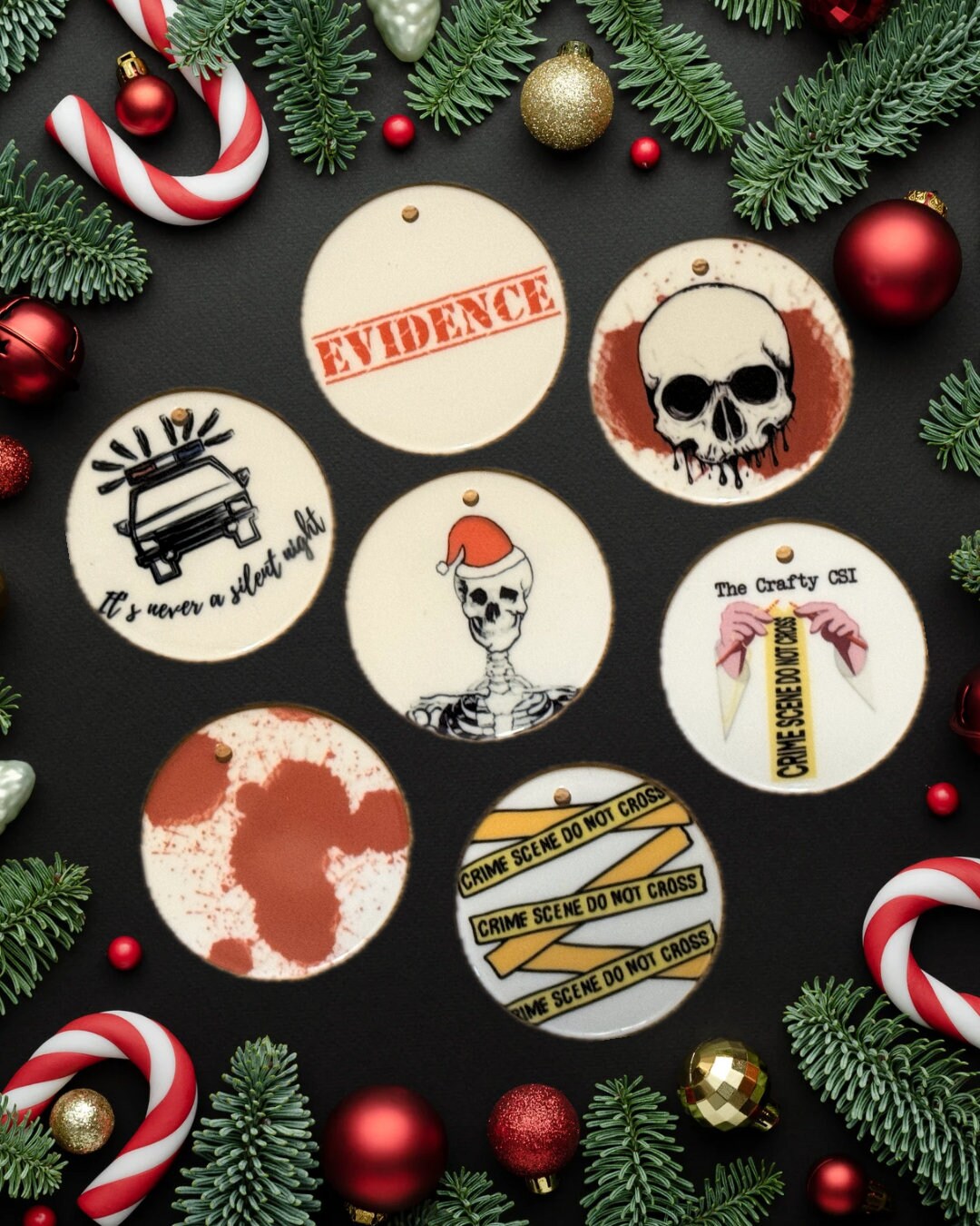 Forensics and True Crime Christmas Ornaments for Forensic Science ...