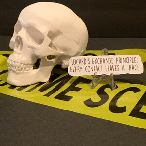 Locard’s Exchange Principle Forensic Science Theory Sticker | CSI Trace ...