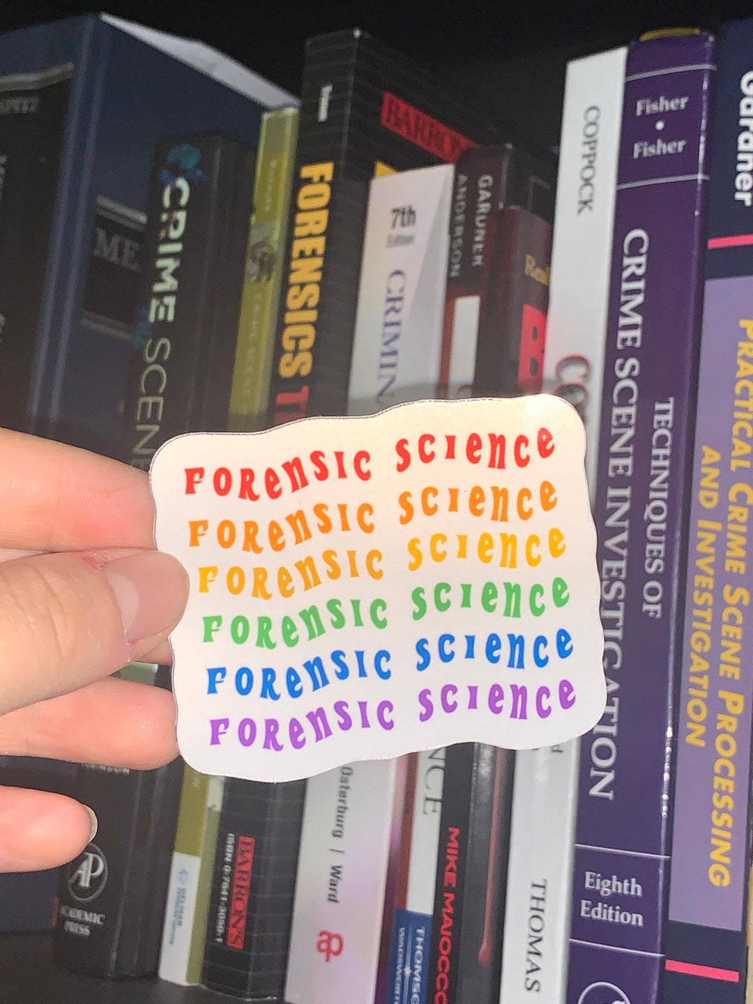 Forensic Science Rainbow Pride Sticker LGBTQ CSI & Scientist Crime ...