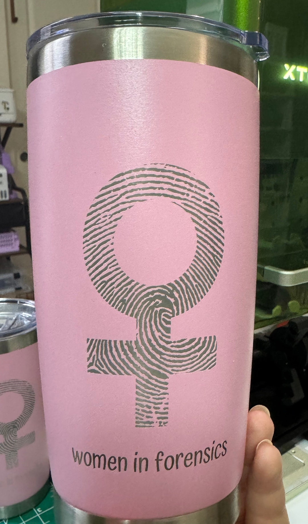Women in Forensic Science Tumbler: Pink Laser Engraved 20oz Cup for ...