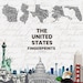 Fingerprint States USA Stickers, All 50 States Available Unique Travel ...