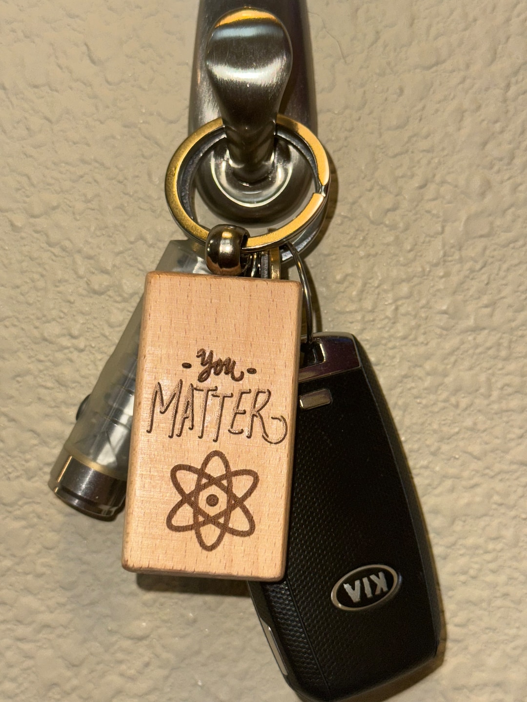 You Matter Nerdy Wooden Keychain | Science Pun Keychain | Gifts for ...