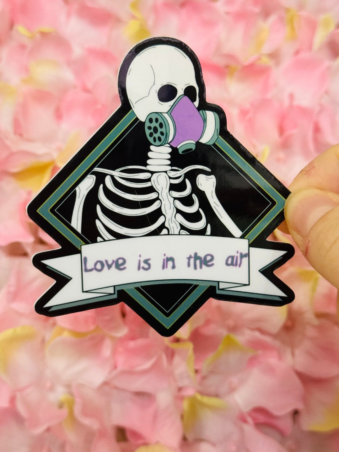 Love is in the Air : Forensic Anti Valentine's Day Sticker | Skeleton ...