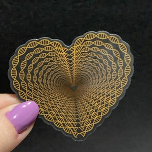 Love is in My DNA Heart Valentine's Day Sticker Science Valentine STEM ...