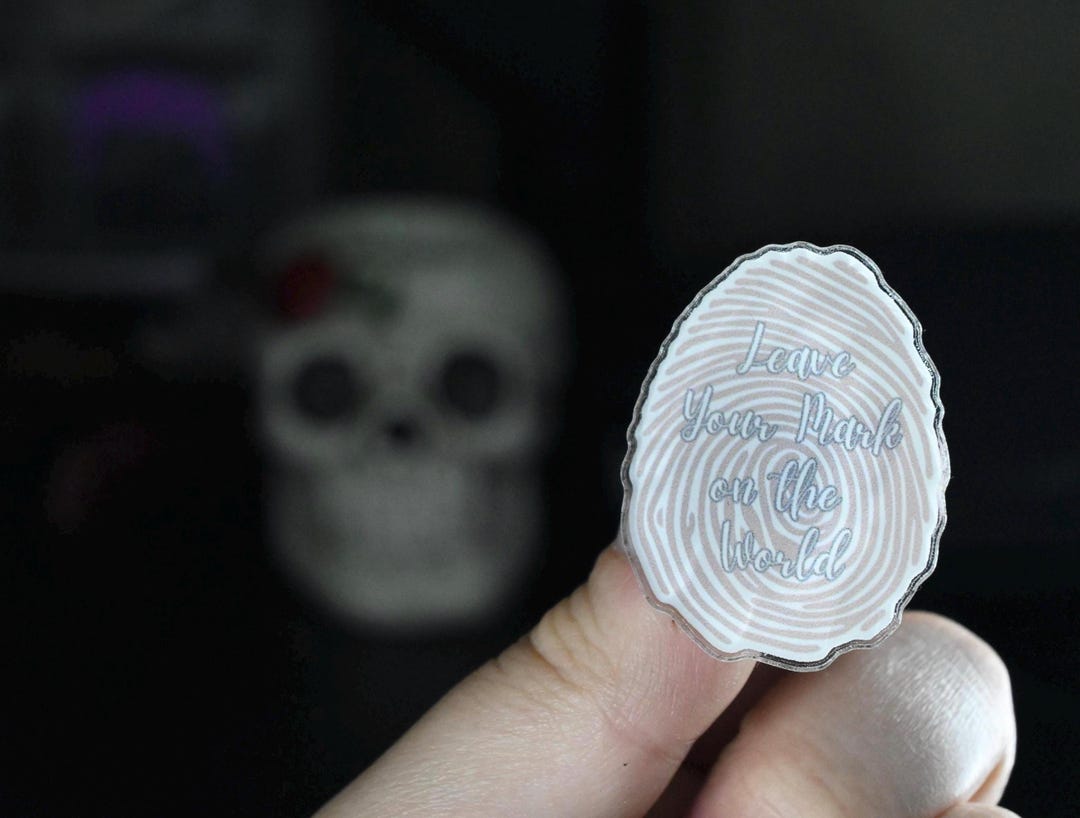 Leave Your Mark on the World Fingerprint Pin: Forensic Gift for CSI ...