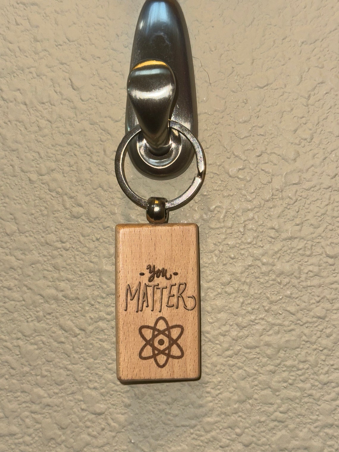 You Matter Nerdy Wooden Keychain | Science Pun Keychain | Gifts for ...