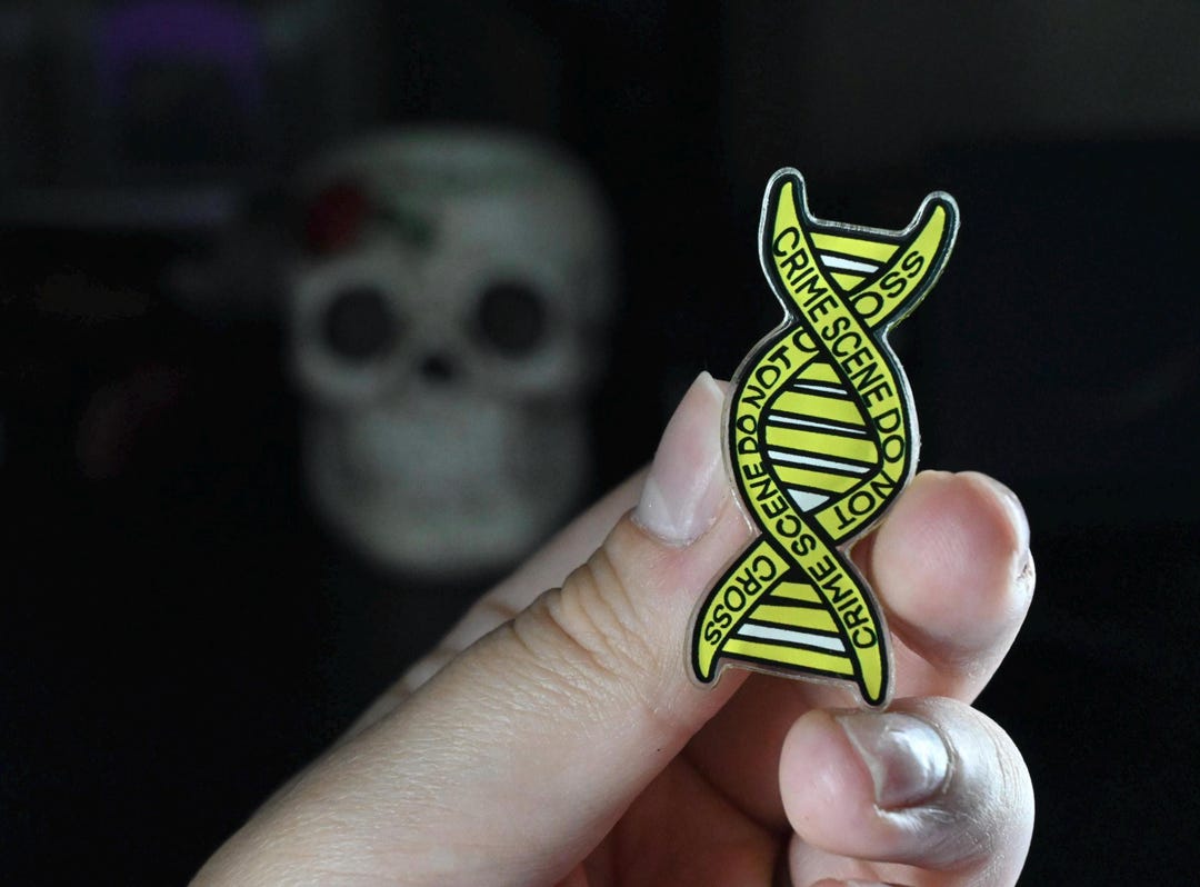 Crime Scene Tape DNA Acrylic Pin: Forensic Science Gift - Etsy