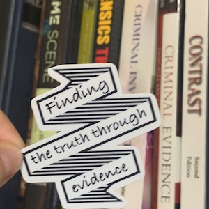 Finding the Truth Through Evidence Sticker Crime Scene - Etsy