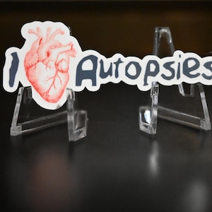 I Love Autopsies Sticker | Autopsy Tech | Forensic Pathology | Forensic ...