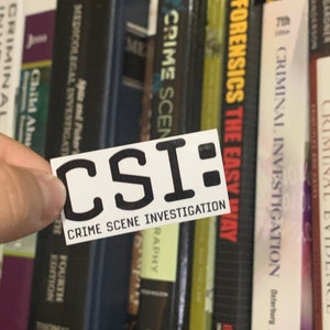 CSI Logo Sticker: Crime Scene Investigation, True Crime Fan - Etsy
