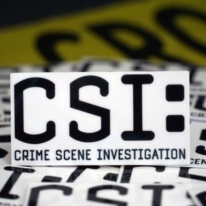 CSI Logo Sticker: Crime Scene Investigation, True Crime Fan - Etsy