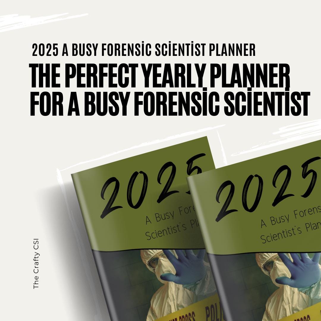 2025 Calendar Year Planner: A Busy Forensic Scientist's Planner, for ...