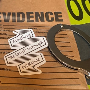 Finding the Truth Through Evidence Sticker: Forensic Science Gift - Etsy