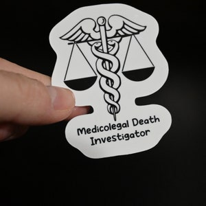 Medicolegal Death Investigator Sticker | MDI | Forensic Pathology ...