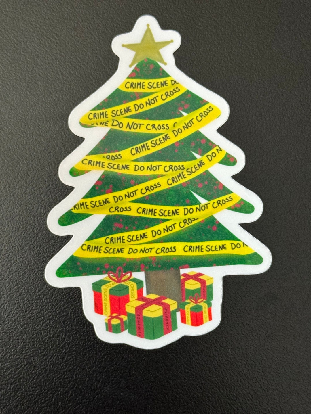 A Csis Christmas Tree Sticker Forensics Christmas Stickers CSI Stickers ...