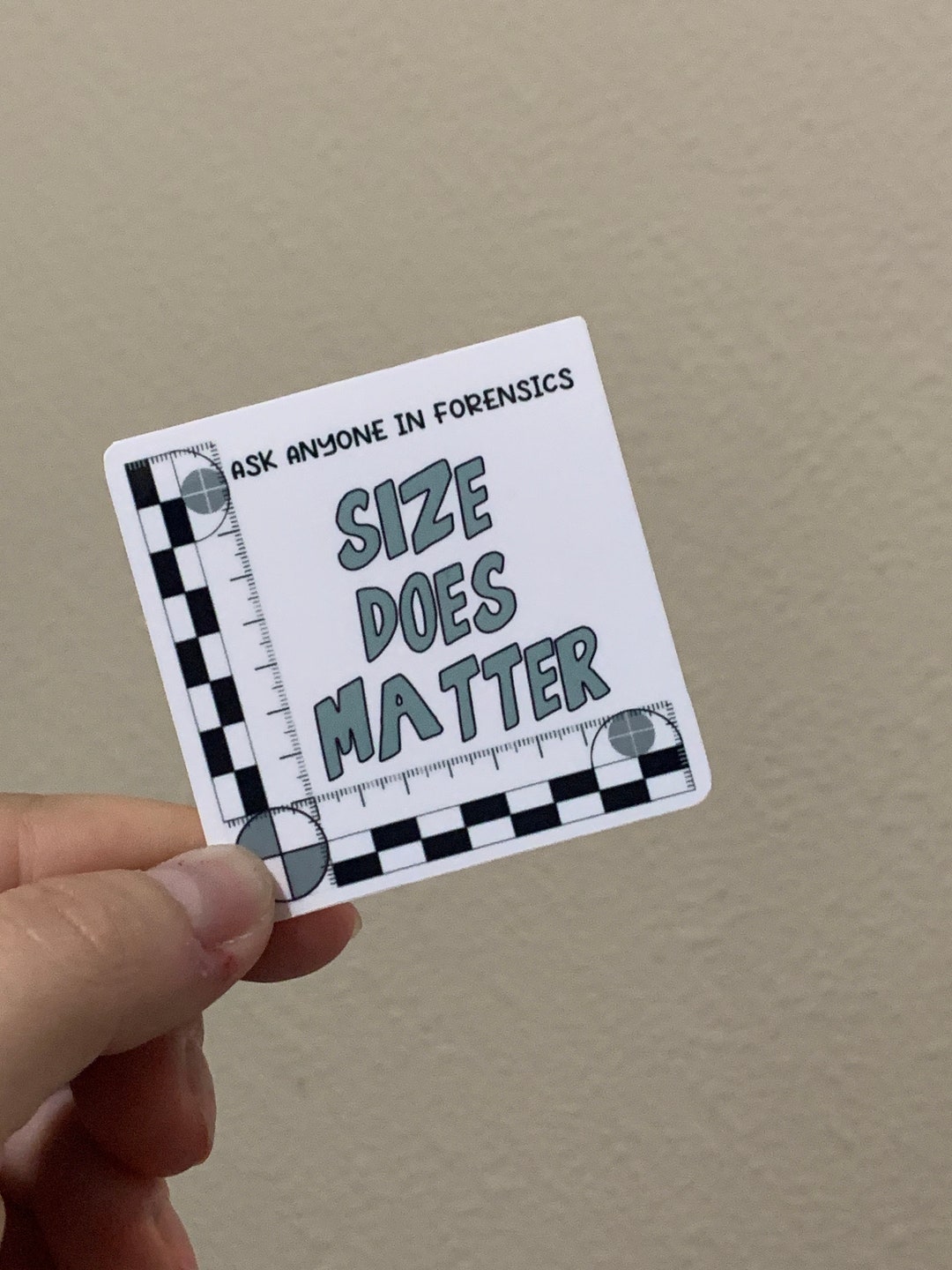 Size Matters Forensics Sticker: Crime Scene Investigator Gift - Etsy