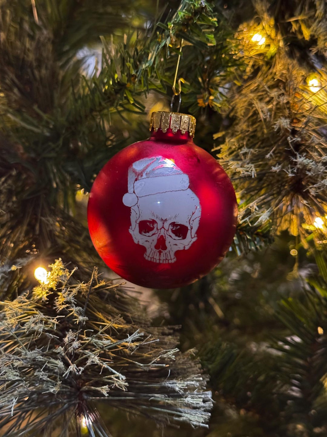 Santa Skull Forensic Science Christmas Ornament: Gift for Forensic ...