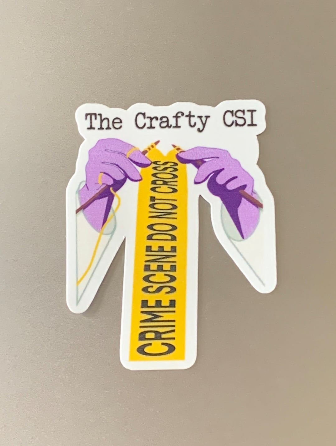 The Crafty CSI Logo Sticker Crime Scene Investigation Death ...